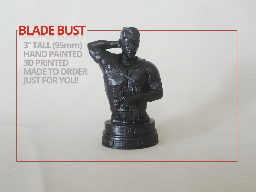 Blade Bust Wesley Snipes Day Walker Blade Movie Bust 3d - Etsy