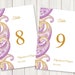 Indian Wedding Table Numbers Template paisley - Etsy