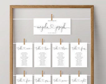 Wedding Seating Chart Font | Etsy UK