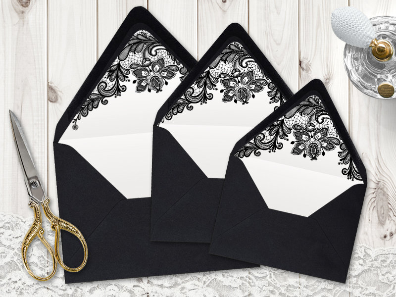 Wedding Envelope Liner Printable Template | Etsy