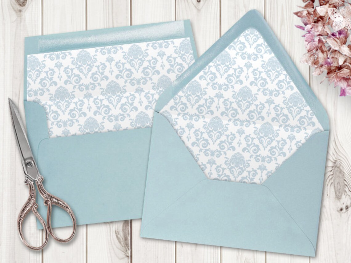 Wedding Envelope Liner Printable Template DIY Liners Floral | Etsy
