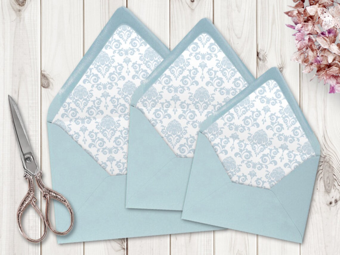 Wedding Envelope Liner Printable Template DIY Liners Floral | Etsy