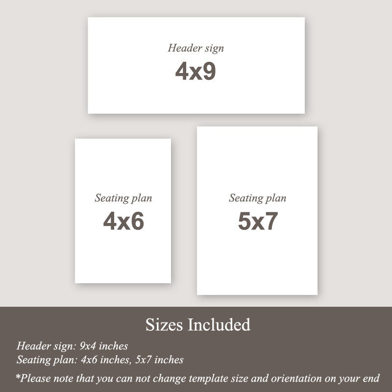 Bohemian Wedding Seating Chart Template Peacock | Etsy