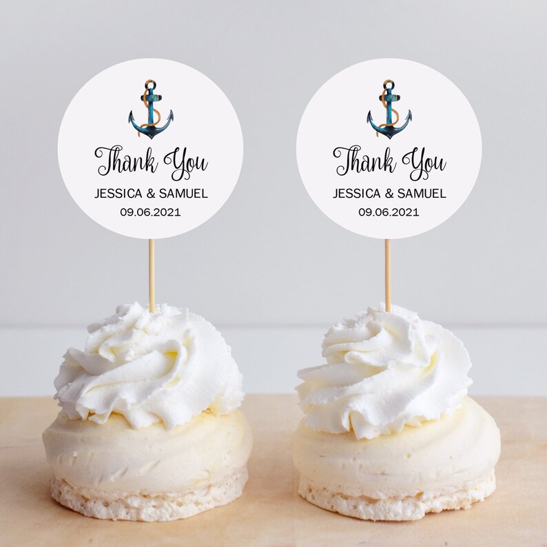 Wedding Favor Tag Template Nautical Allure. DIY Printable | Etsy