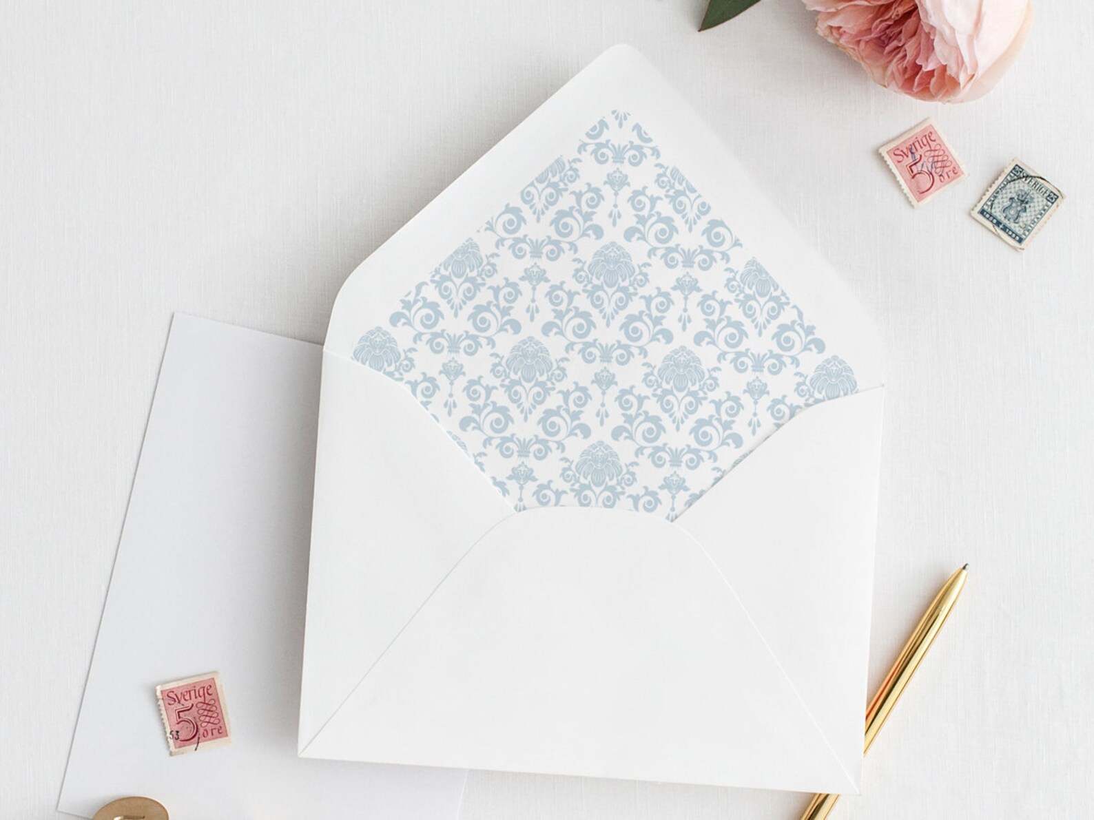 Wedding Envelope Liner Printable Template DIY Liners Floral | Etsy