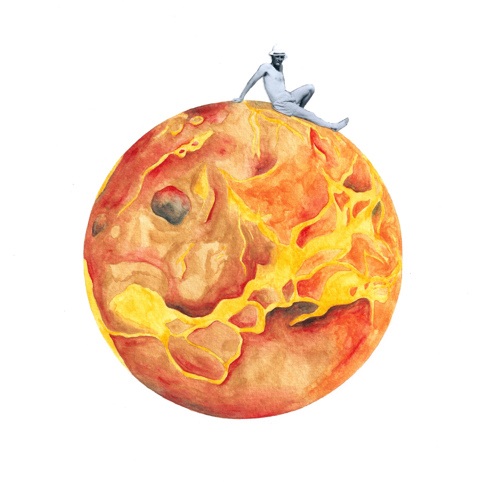 Planet Venus Watercolor Painting Print Astronomy Funny Art - Etsy