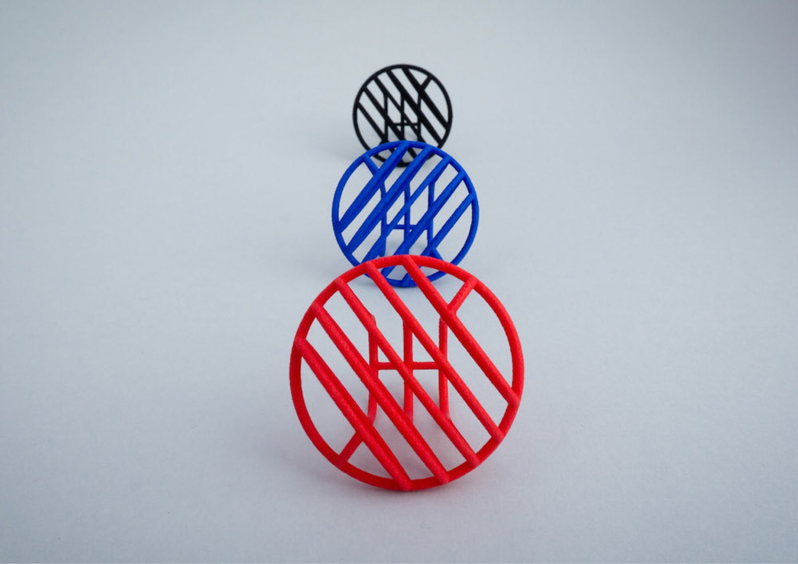 3D Printed Architectural Ring // Circular Shaped Jewelry // 80s ...