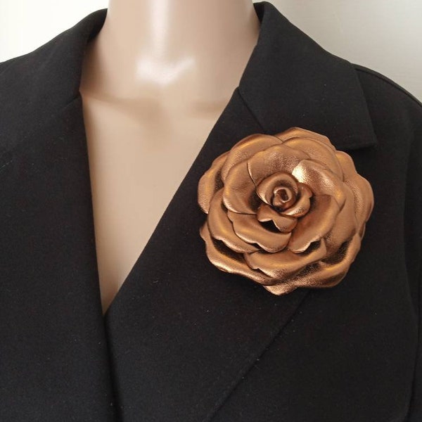 Leather Rose - Etsy