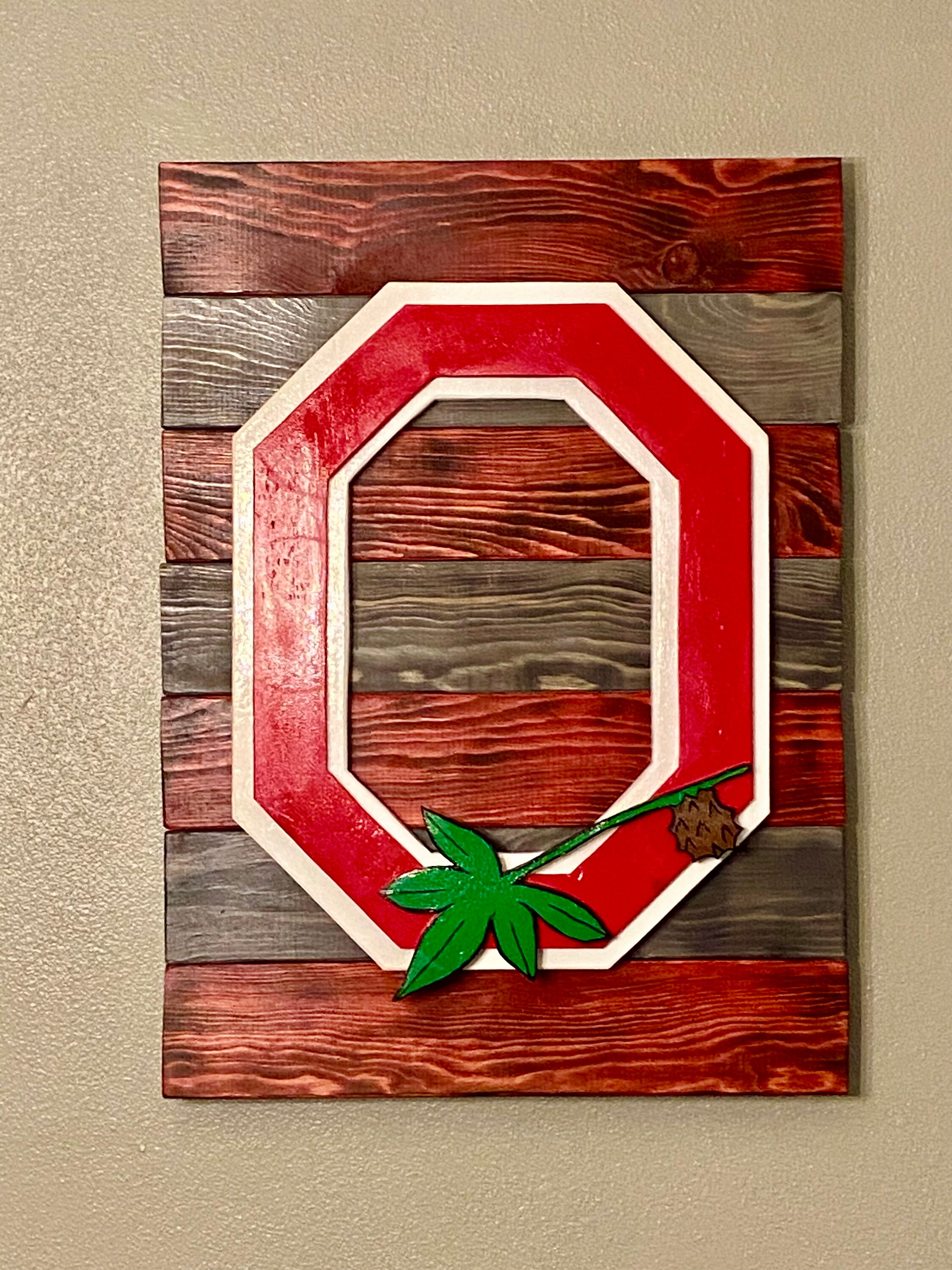 Ohio State 3D Wooden Sign. - Etsy