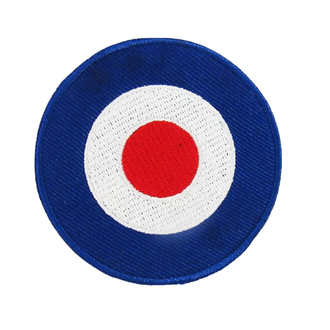 RAF Target Iron on Patch Badge Pop Culture Rock 5.5cm X 5.5cm Motif ...