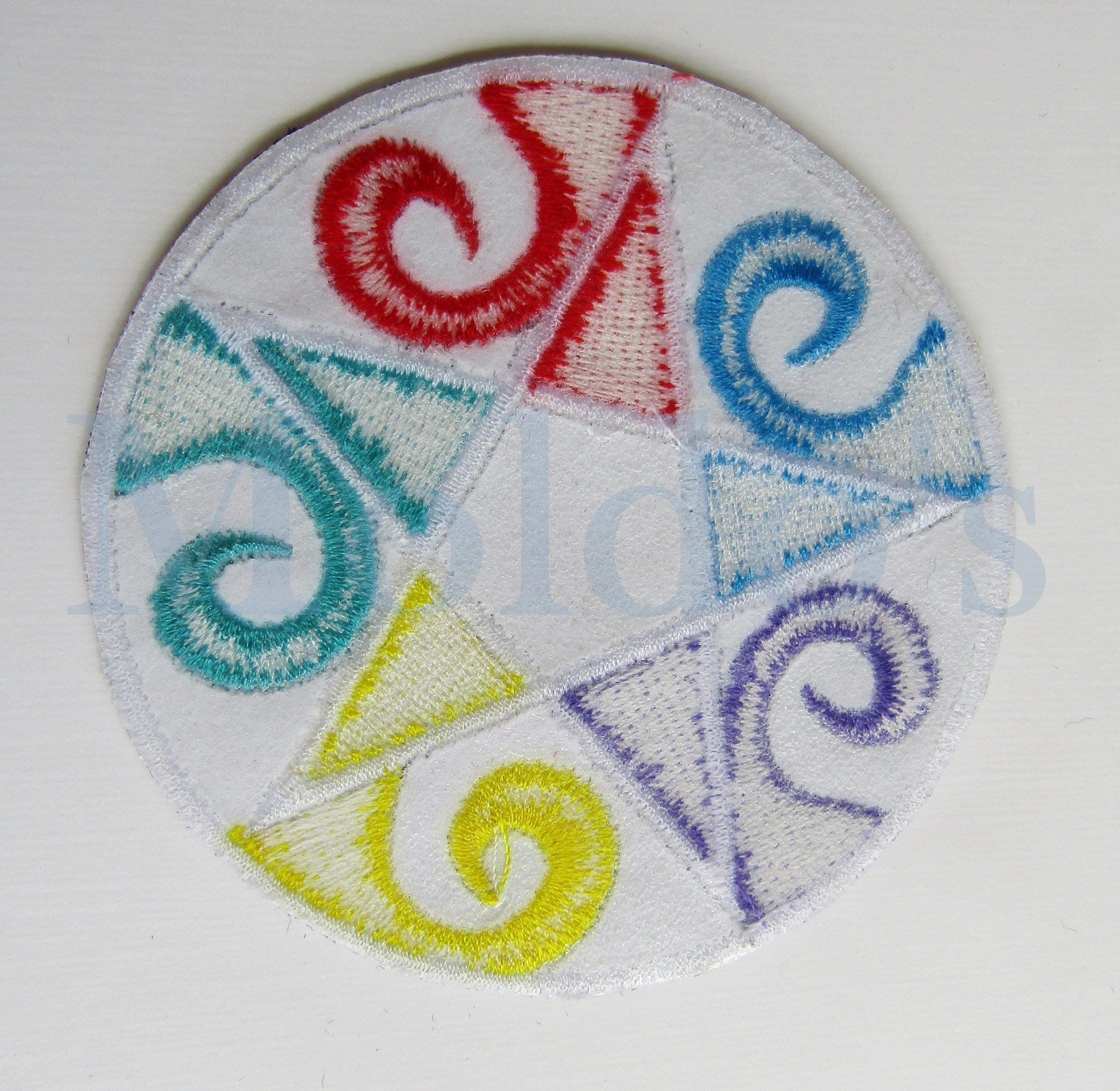 Pentagram Wiccan Badge Patch Patches Embroidered Sew Bright Iron on ...