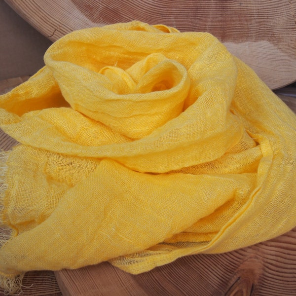 Yellow Scarf - Etsy