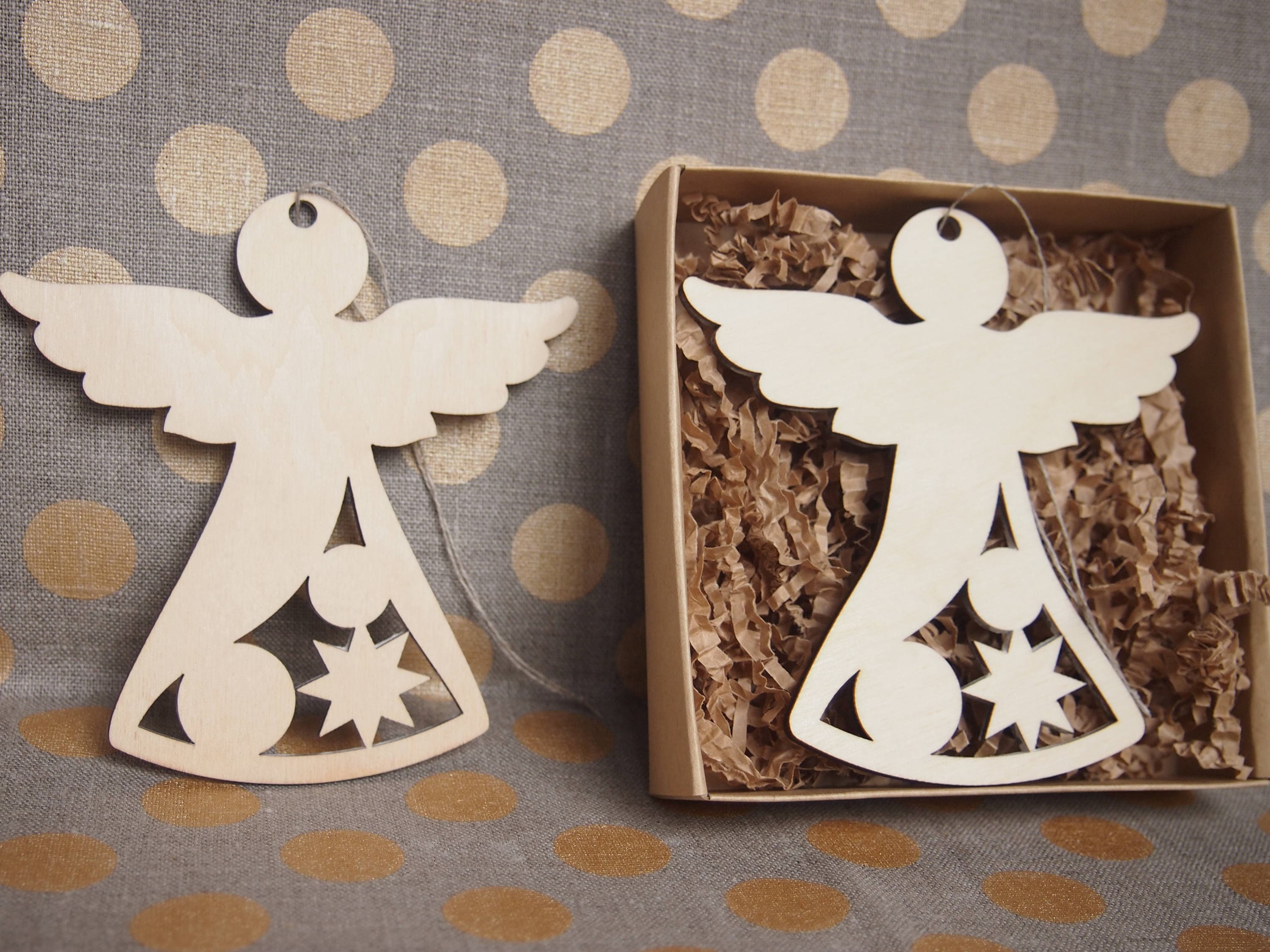 Christmas Wooden Angels Wood Decor / Christmas Gift Holiday - Etsy
