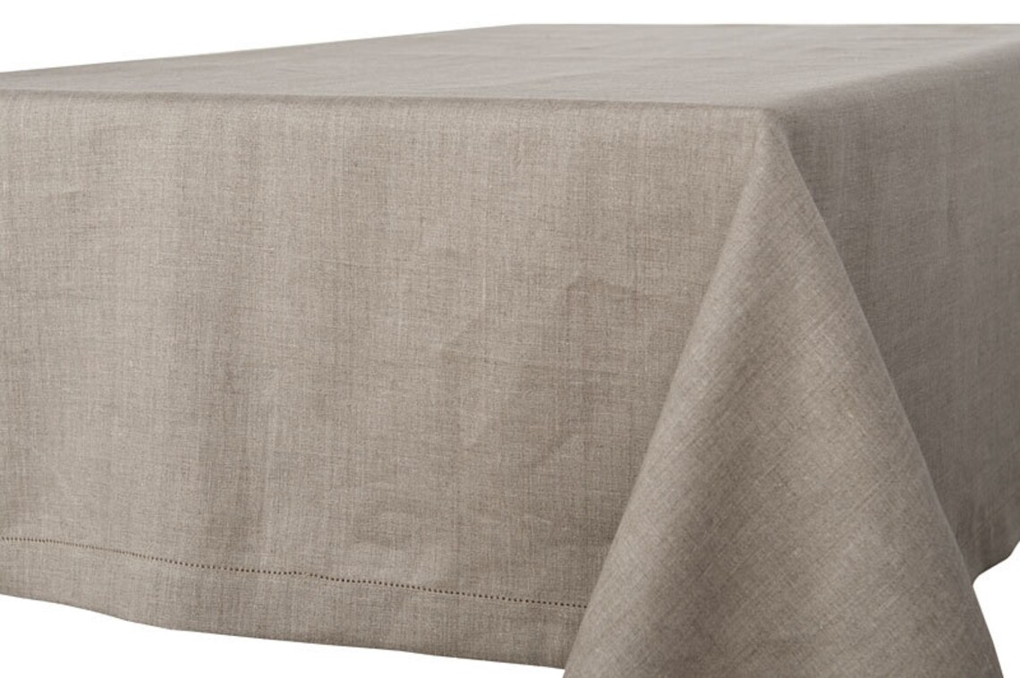 Natural Linen Tablecloth, Linen Tablecloth, Linen Table Top, Linen ...