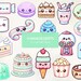 Pastel Kawaii Desserts Clip Art | Scrapbook Elements | Digital Download ...