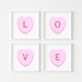 Sweet Heart Candy Alphabet Clip Art | Valentine's Day Clip Art | Pink ...