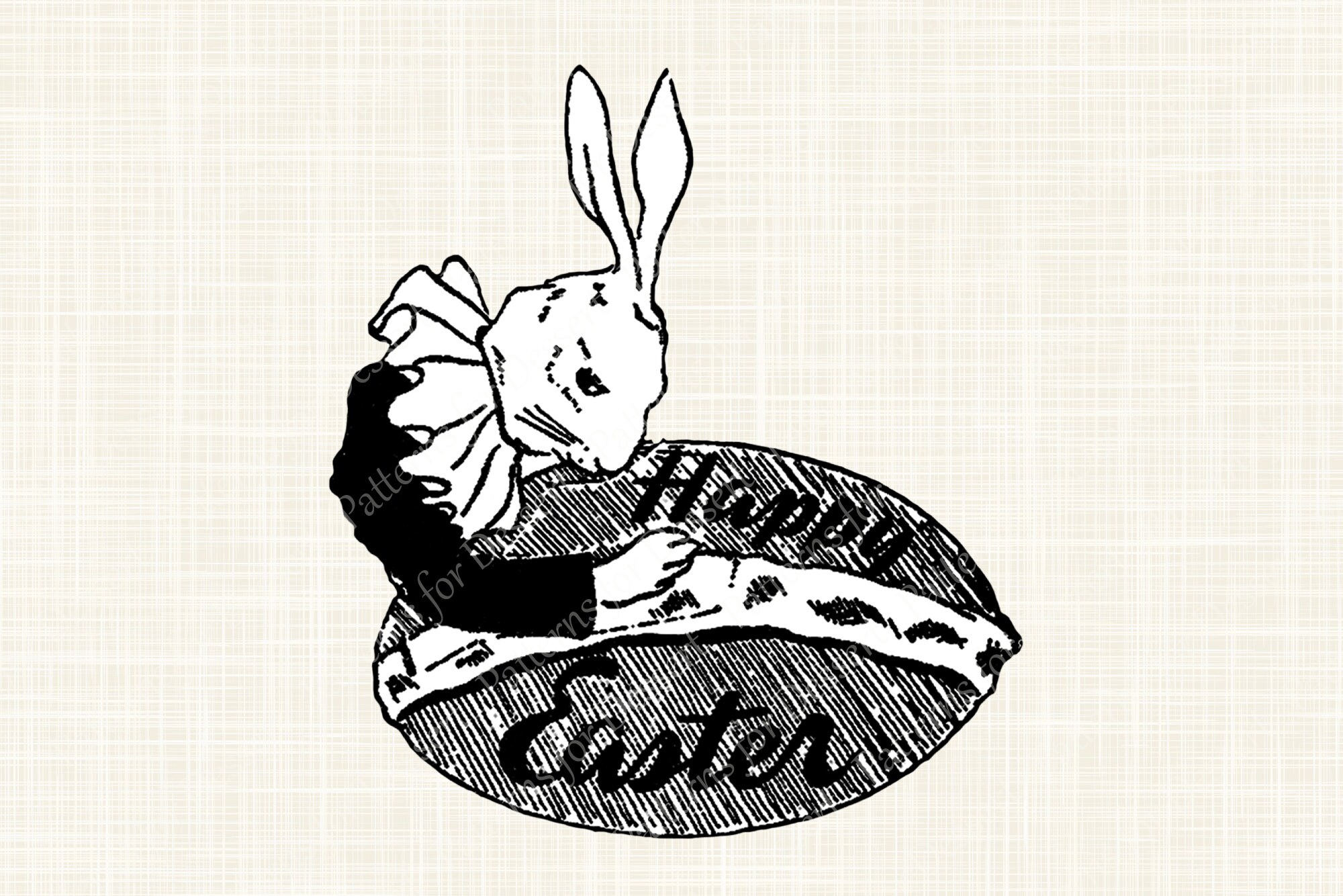 Vintage Easter Bunny Clip Art | Vintage Images | Digital Download - Etsy