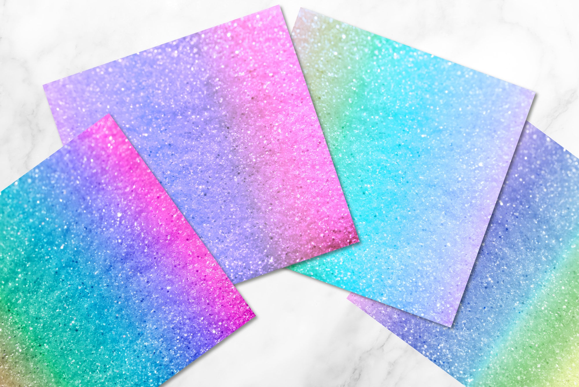 Rainbow Glitter Digital Scrapbook Paper: Glitter Background, Printable ...