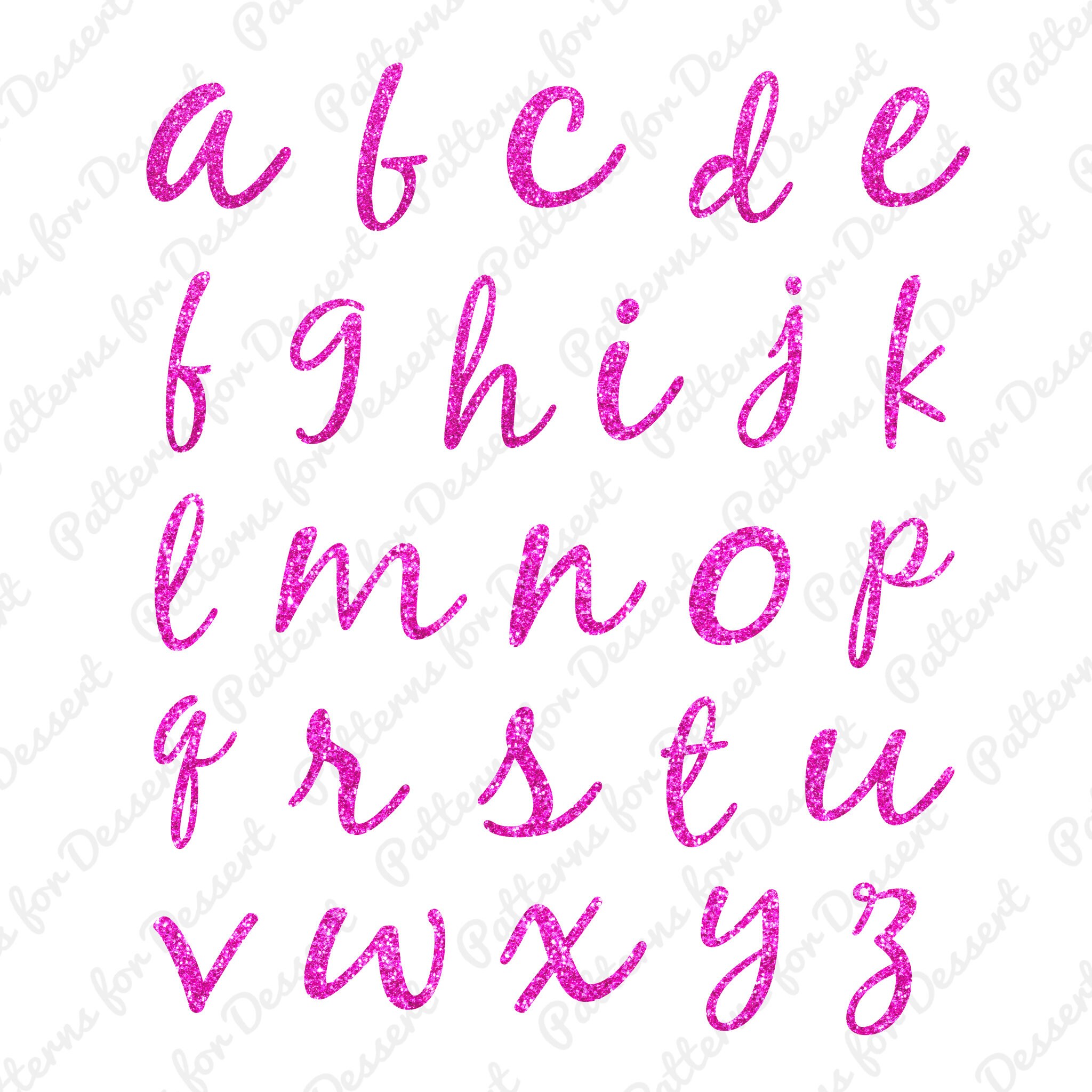 Pink Glitter Alphabet Clip Art | Pink Letters | Pink Numbers ...