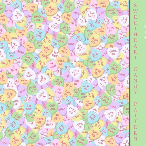 10 Valentine Hearts Seamless Digital Papers Scrapbook Paper - Etsy