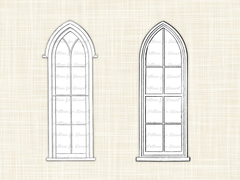 Vintage Stained Glass Windows: Vintage Clip Art, Antique Illustrations ...