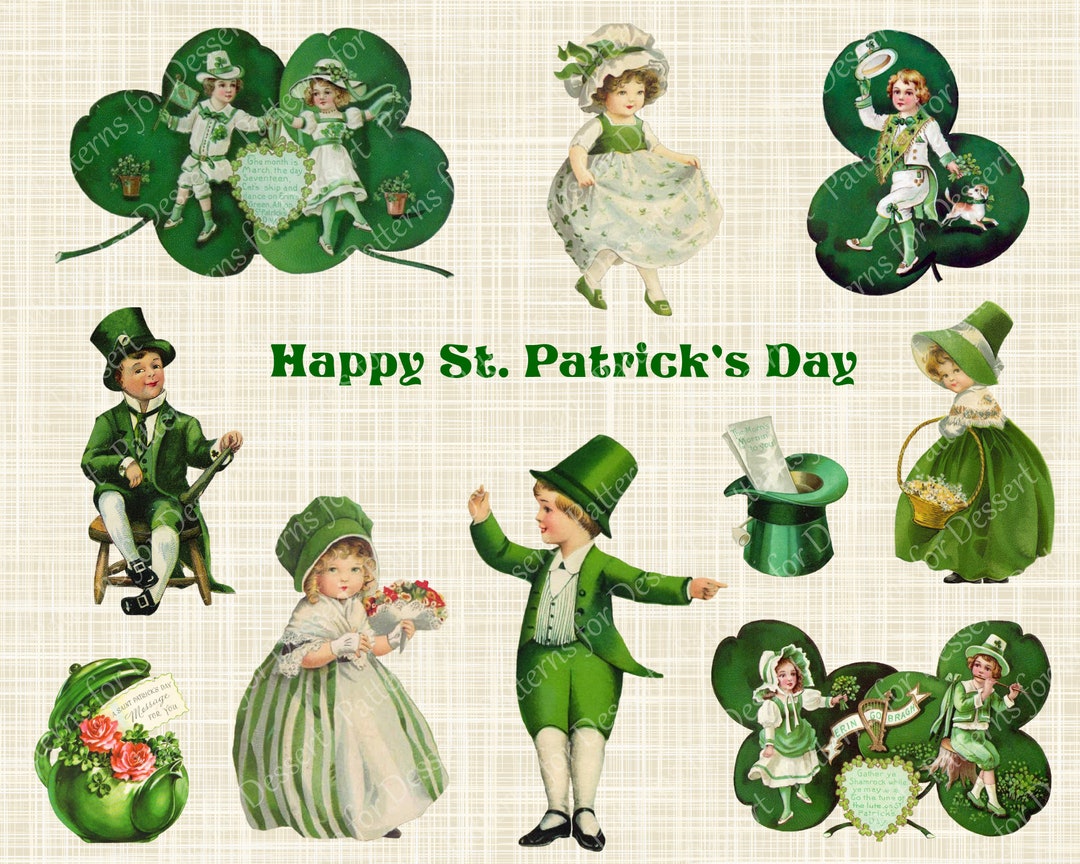 Vintage Saint Patrick's Day Clip Art: Antique Clip Art | Scrapbook ...