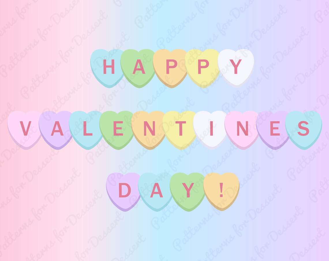 Sweet Heart Candy Alphabet Clip Art | Valentine's Day Clip Art | Pink ...