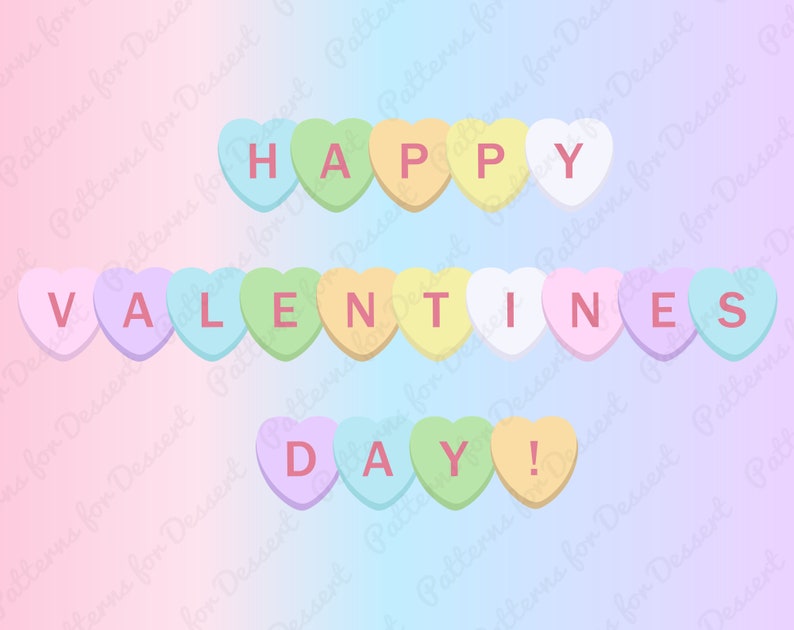 Sweet Heart Candy Alphabet Clip Art | Valentine's Day Clip Art | Pink ...