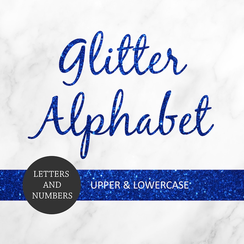 Glitter Letters - Etsy