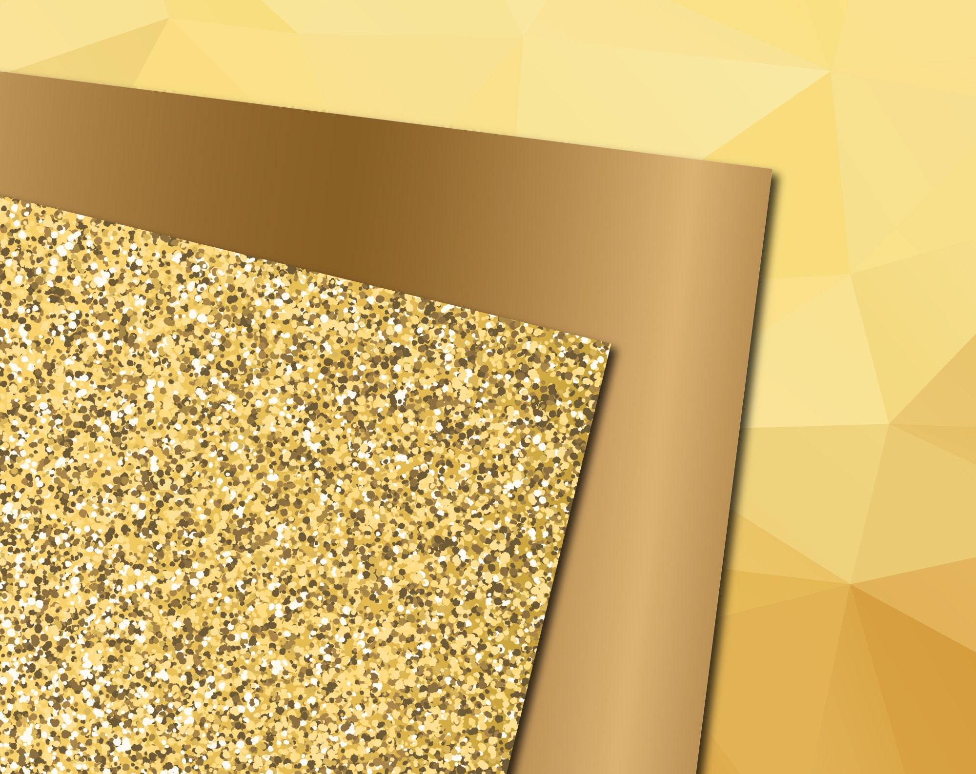 Gold Scrapbook Paper: Digital Download, Glitter Paper, Gold Background ...