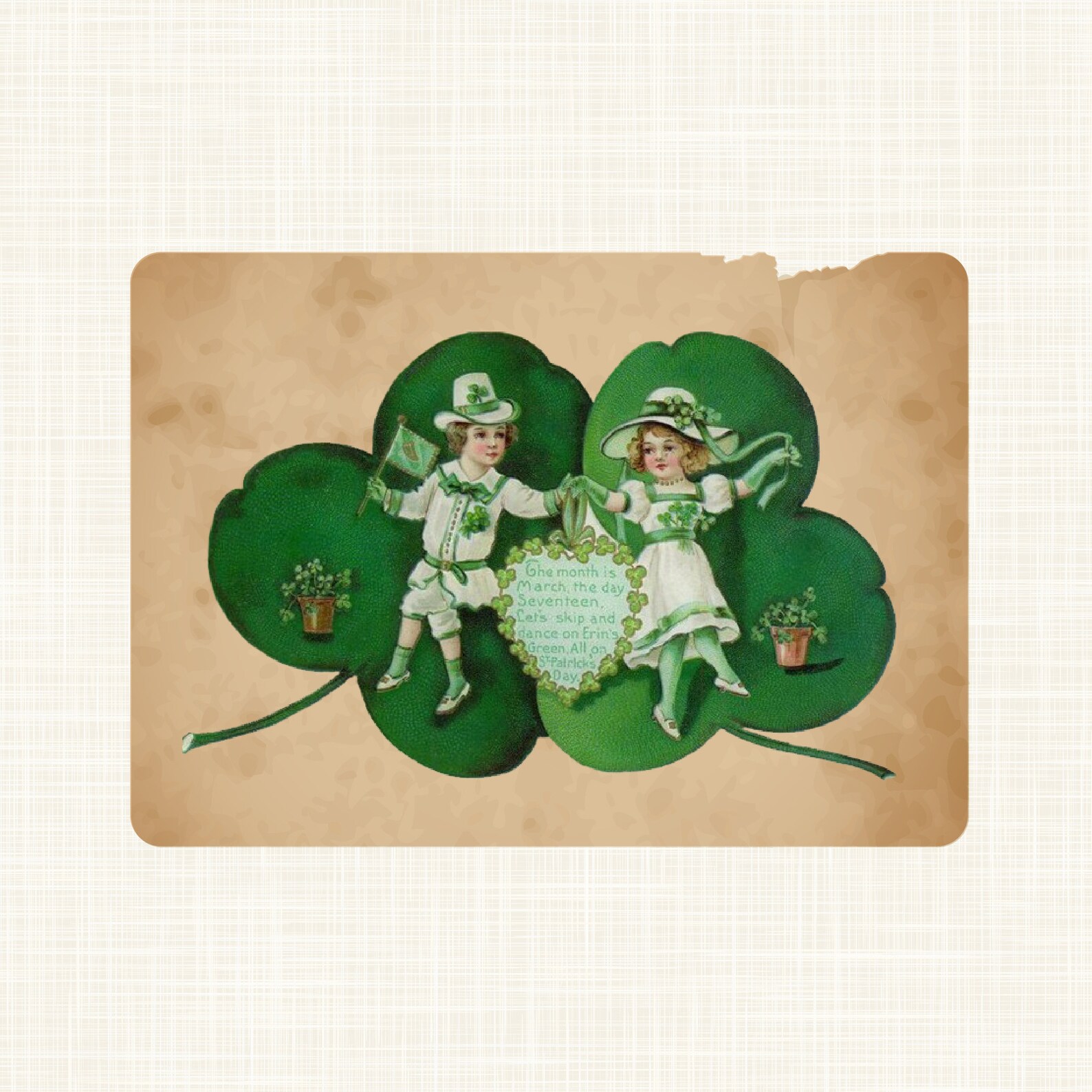 Vintage Saint Patrick's Day Clip Art: Antique Clip Art | Etsy