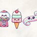 Pastel Kawaii Desserts Clip Art | Scrapbook Elements | Digital Download ...