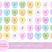 Sweet Heart Candy Alphabet Clip Art | Valentine's Day Clip Art | Pink ...