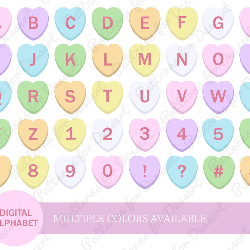 Candy Alphabet Letters - Etsy