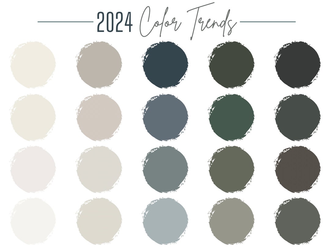 2024 Color Trends Paint Palette - Etsy