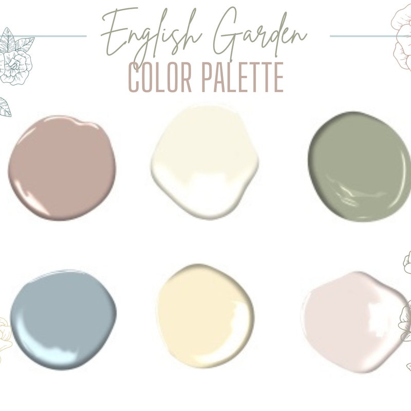 English Cottage Paint Palette - Etsy