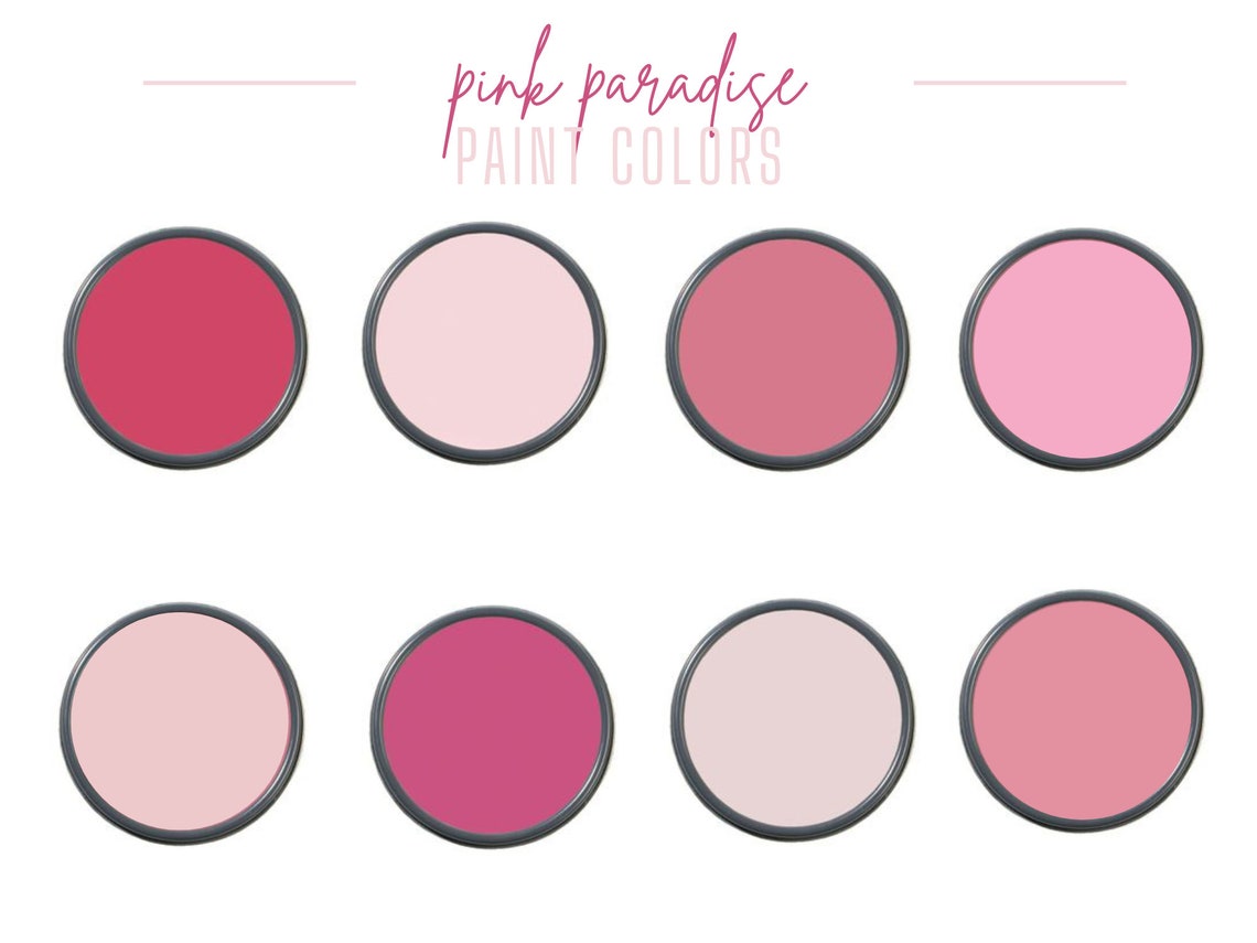 Pink Paradise Paint Colors - Etsy