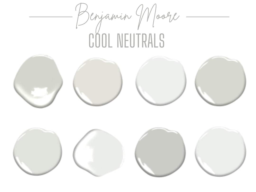 Benjamin Moore Cool Neutral Paint Colors - Etsy