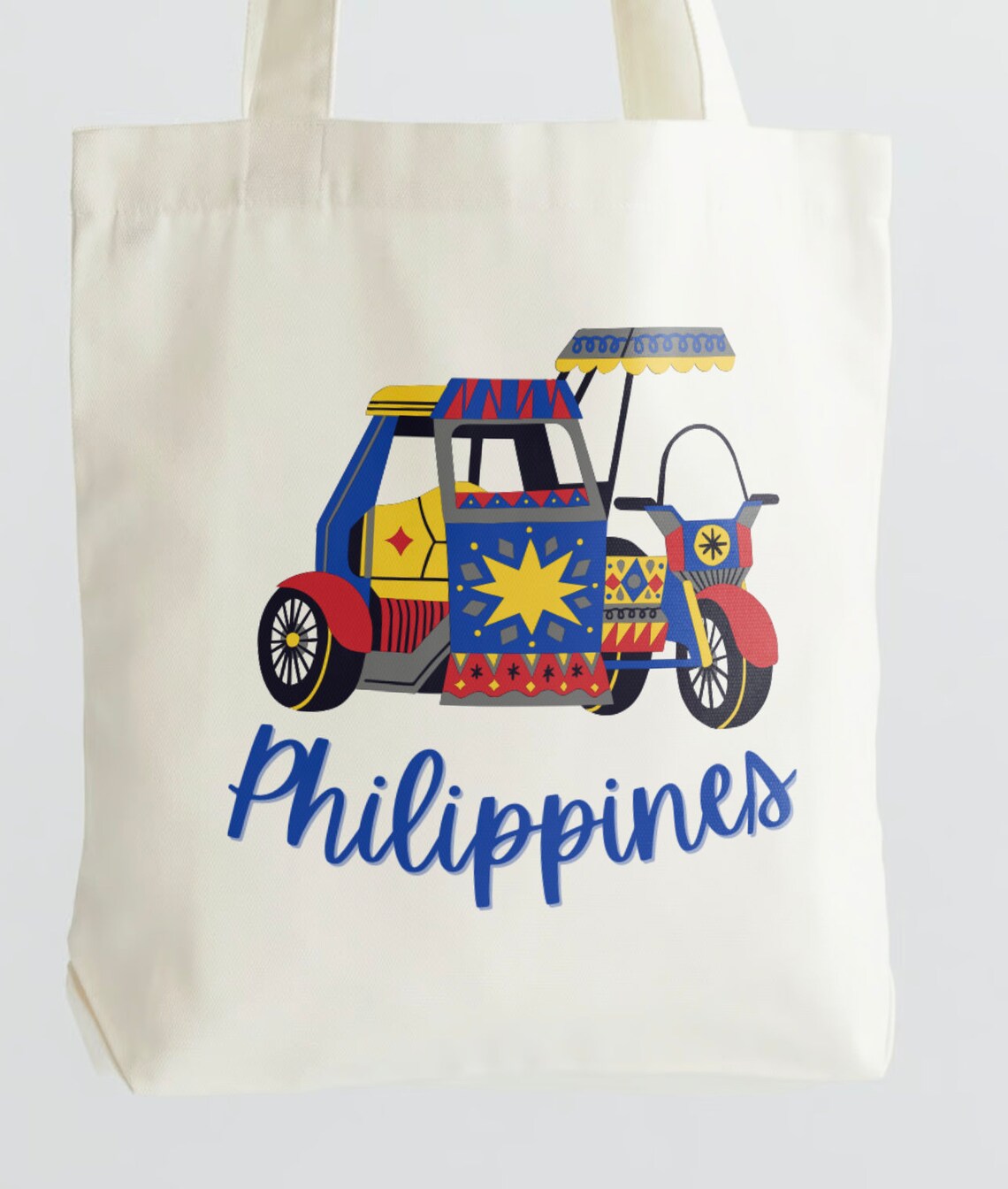 Philippines Tricycle, Filipino-inspired Tote, Filipino Gift Tote Bag ...