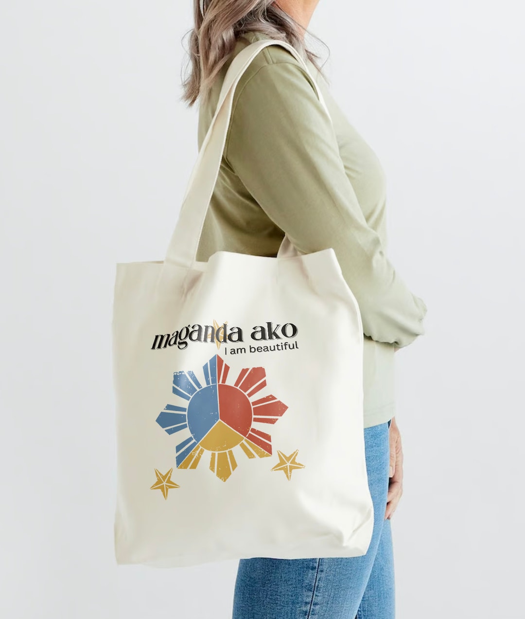 Maganda Ako, Filipino-inspired Tote, Filipino Gift Tote Bag, Stylish ...