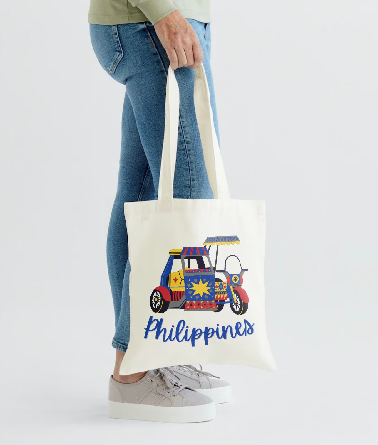 Philippines Tricycle, Filipino-inspired Tote, Filipino Gift Tote Bag ...