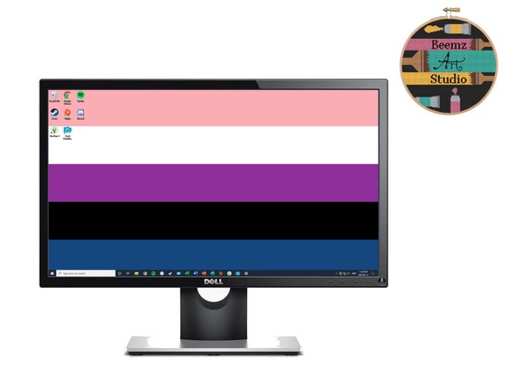 Genderfluid Pride Flag Desktop Wallpaper | Etsy