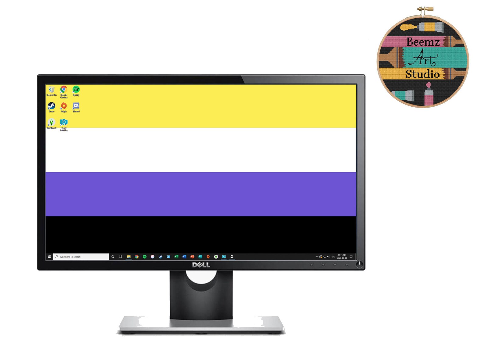 Non-binary Pride Flag Desktop Wallpaper - Etsy