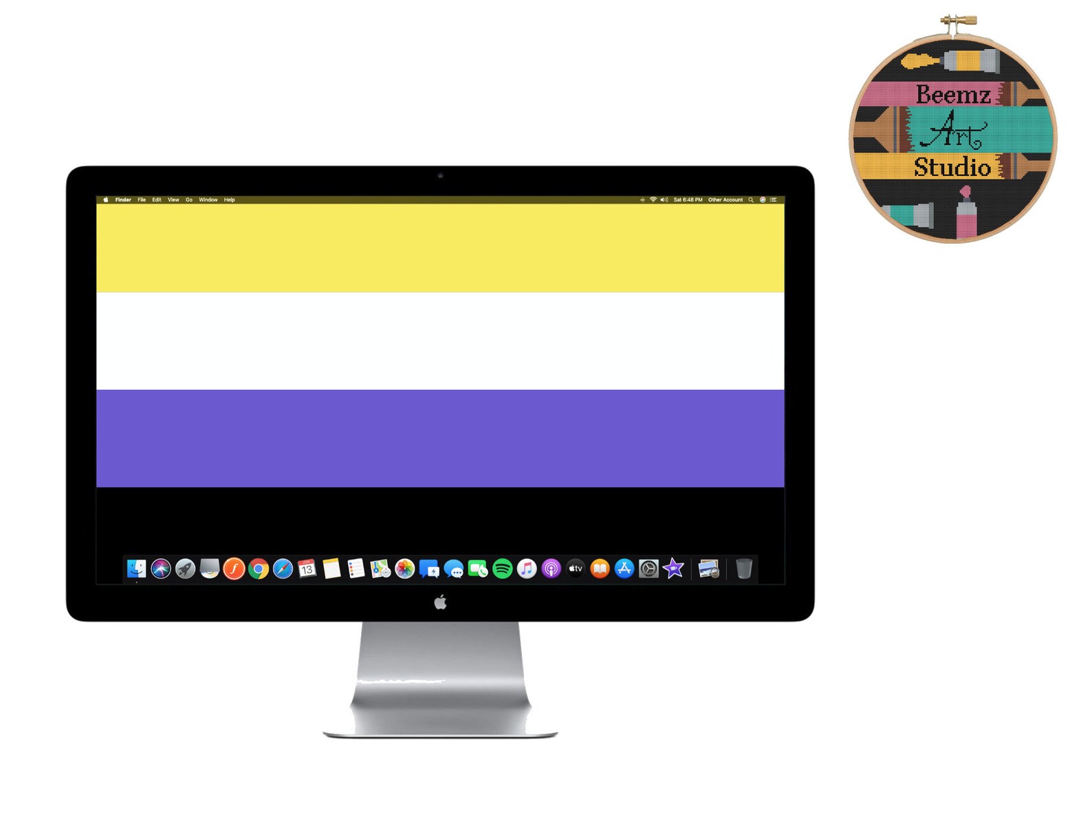 Non-binary Pride Flag Desktop Wallpaper - Etsy Ireland