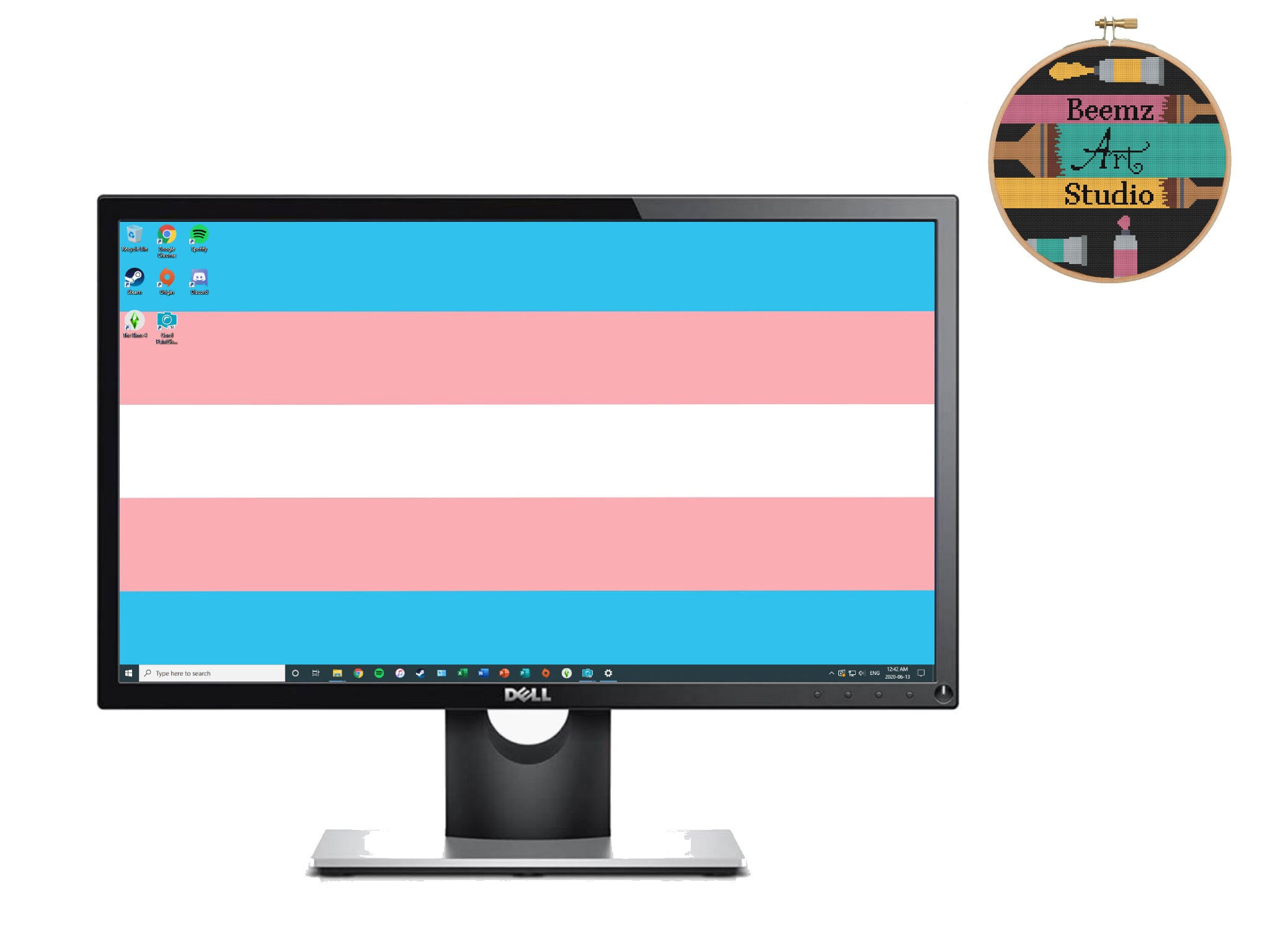 Transgender Pride Flag Desktop Wallpaper - Etsy