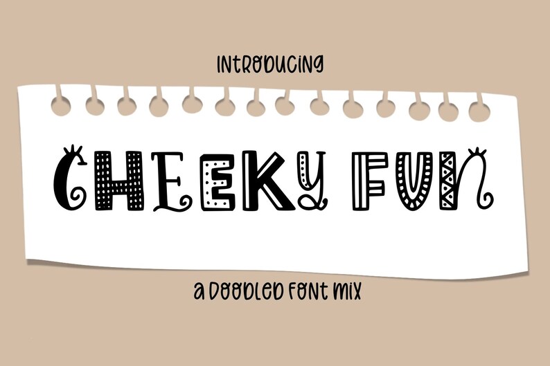 Doodle Font TTF Kids Alphabet Handdrawn Letters Whimsical - Etsy