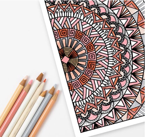 Mandala Mix Adult Coloring Pages Bundle 12 Printable Pages - Etsy