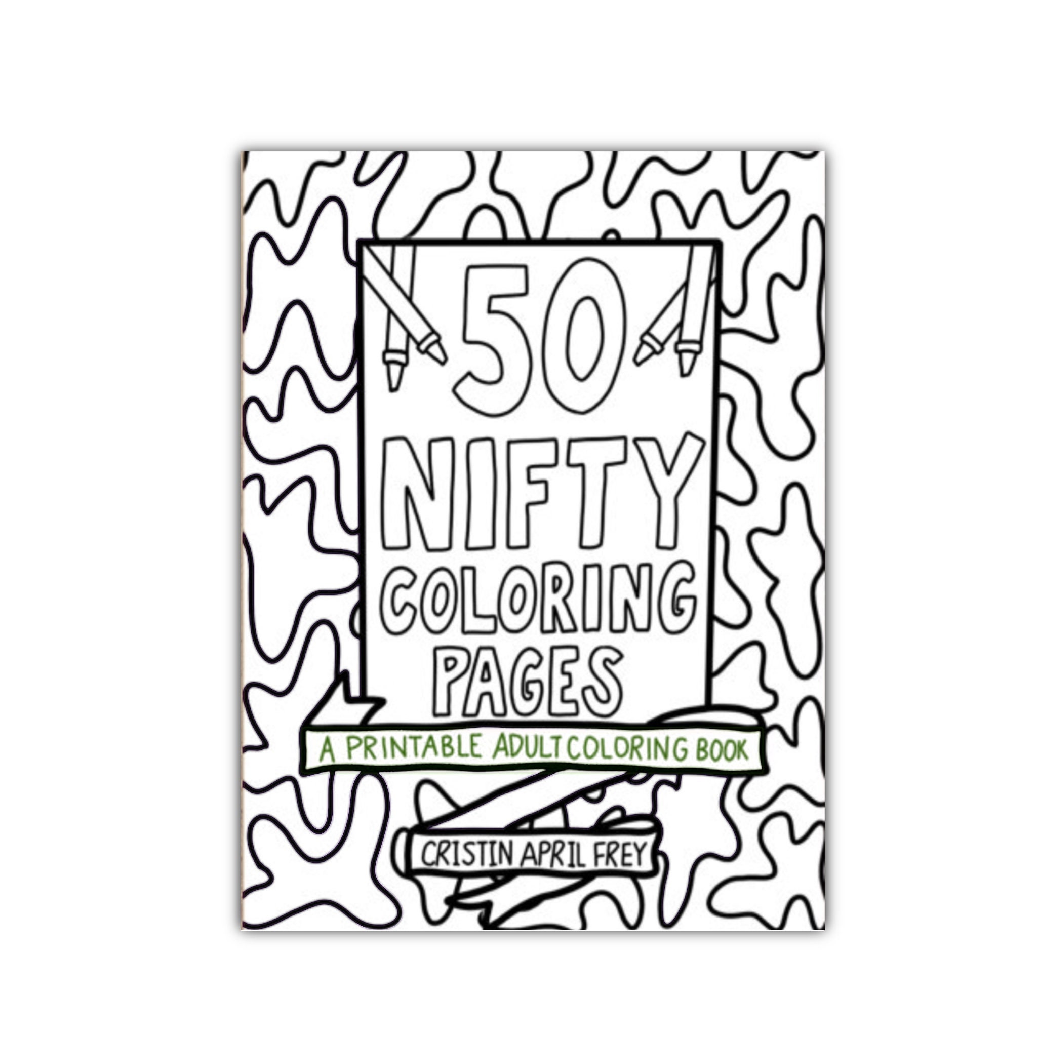 Printable Coloring Book 50 Coloring Pages Last Minute Gifts - Etsy