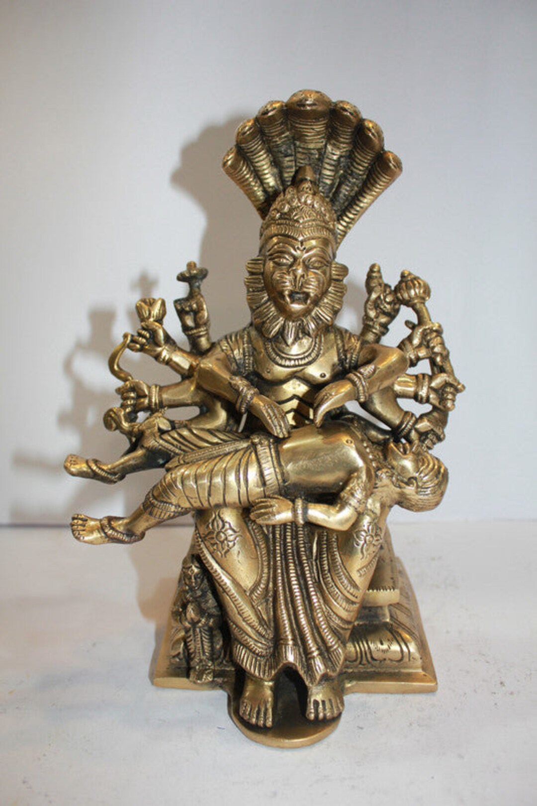 Narsimha Statue Narsingh Hindu God Narshima Vishnu - Etsy