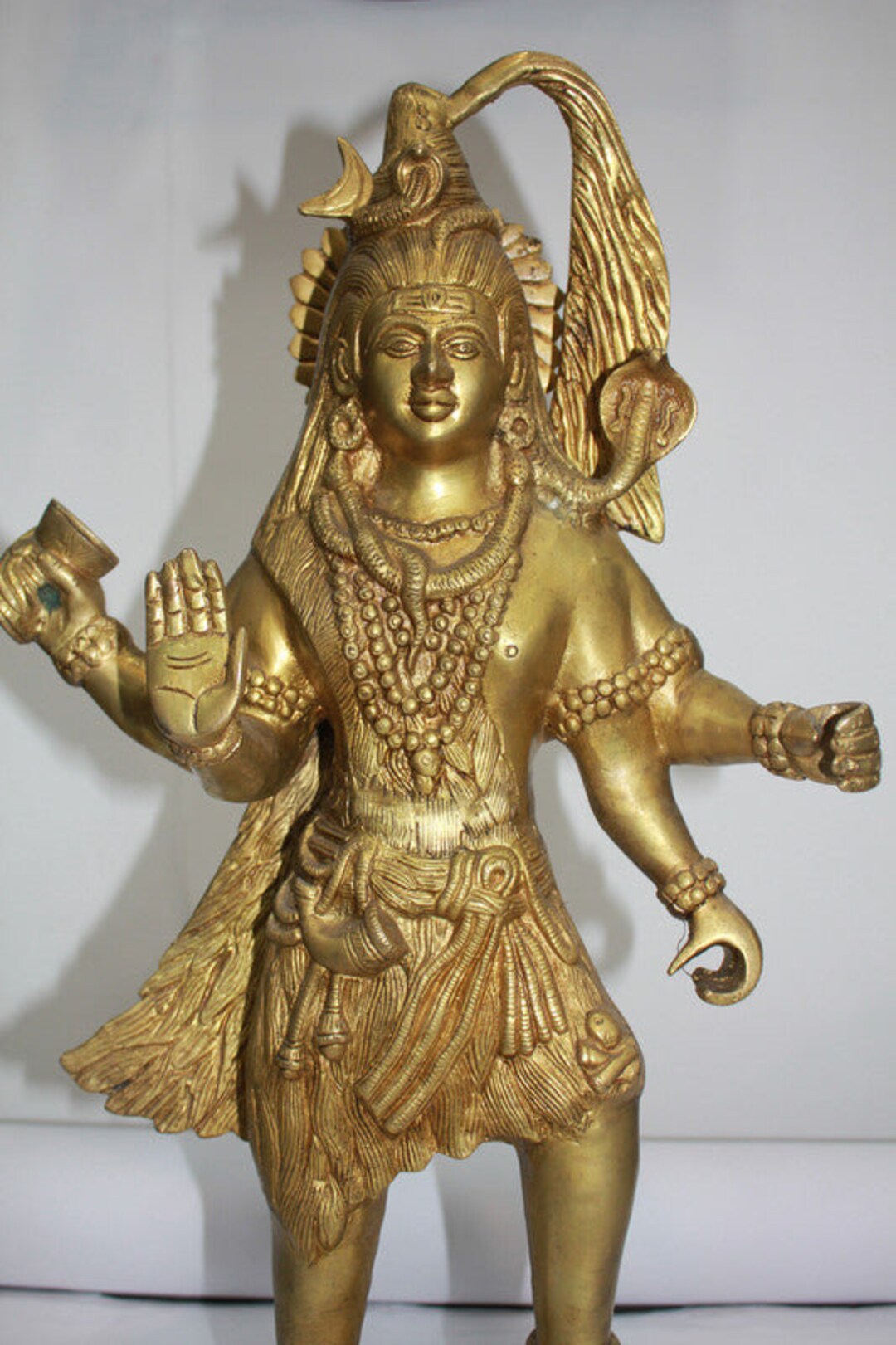 Brass Shiva Statue, Lord Shiva Idol, Large Shiv Murti, Big Siva ...
